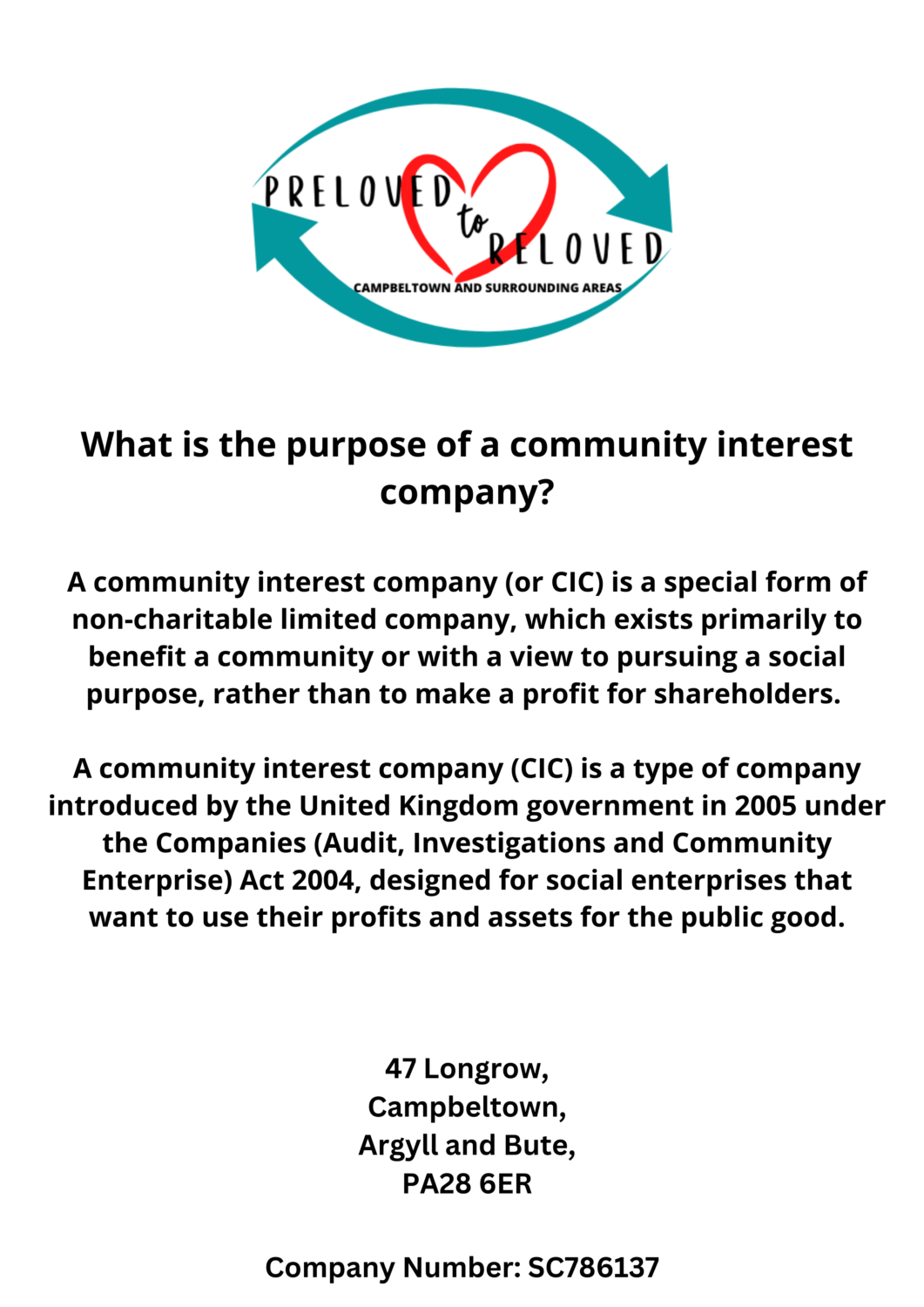 Preloved 2 Reloved Campbeltown | Keeping It Local CIC